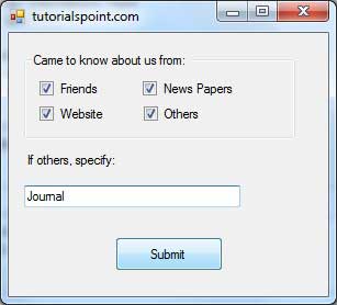 VB.Net - CheckBox 复选框控件 | VB.Net 编程 教程