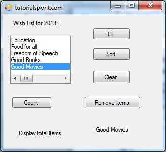 VB.Net ListBox 列表框控件详解与使用示例 | VB.Net 编程 教程