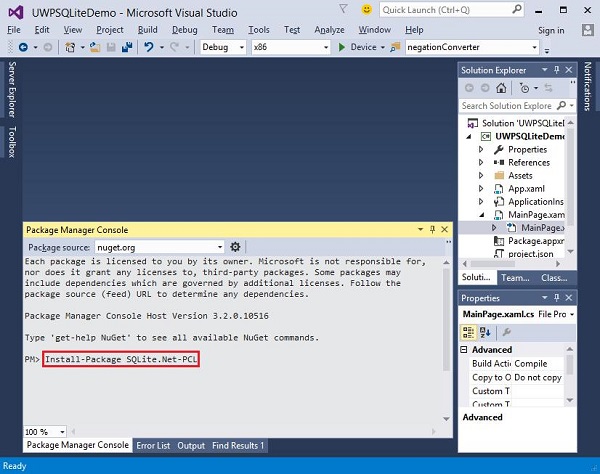 Windows 10 开发 - SQLite 数据库 | Windows 10 开发教程